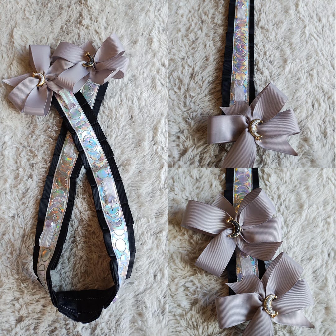 Iridescent Silver Moon Kemonomimi Ear Hanger. Nekomimi Cat Ear Headband ...