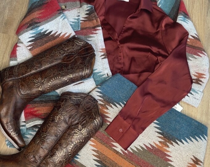 Navajo Scarf Sani 3 Tiered Skirt | Navajo Floral Scarf | Grandma Scarf ...