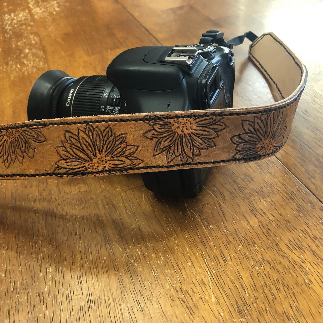 Custom Leather Handtooled Western Camera Strap Preorder - Etsy