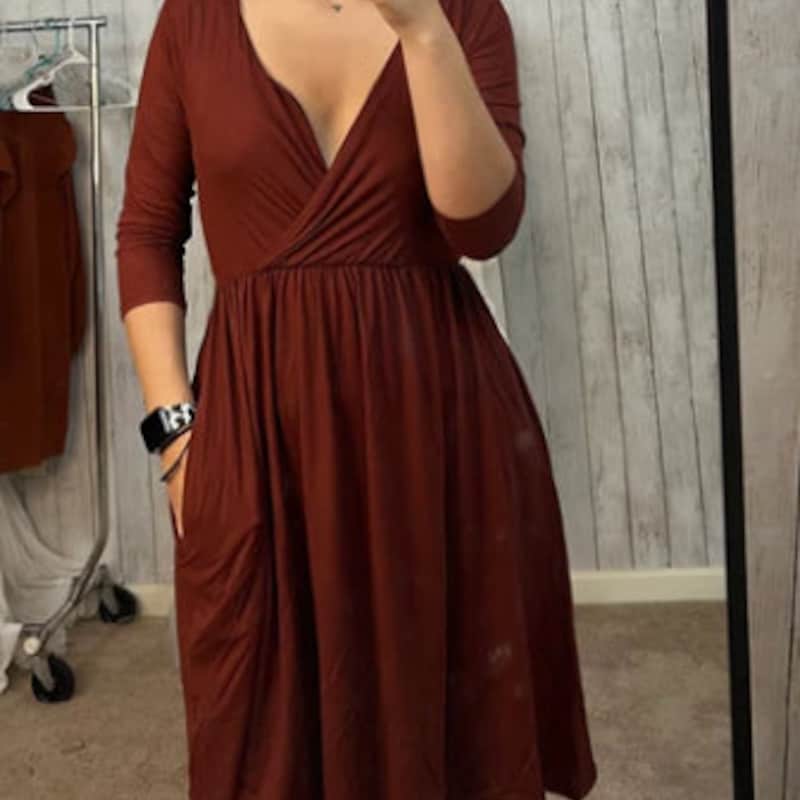 Rust Dress - Etsy