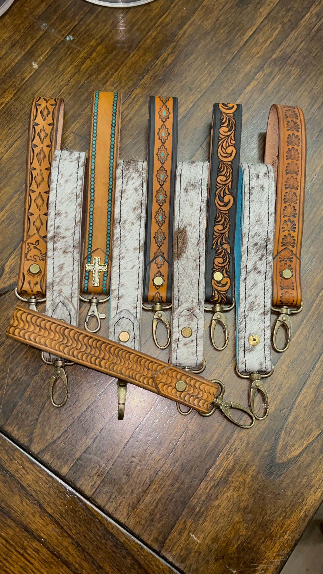 Cowboy Keychain Wristlets - Etsy
