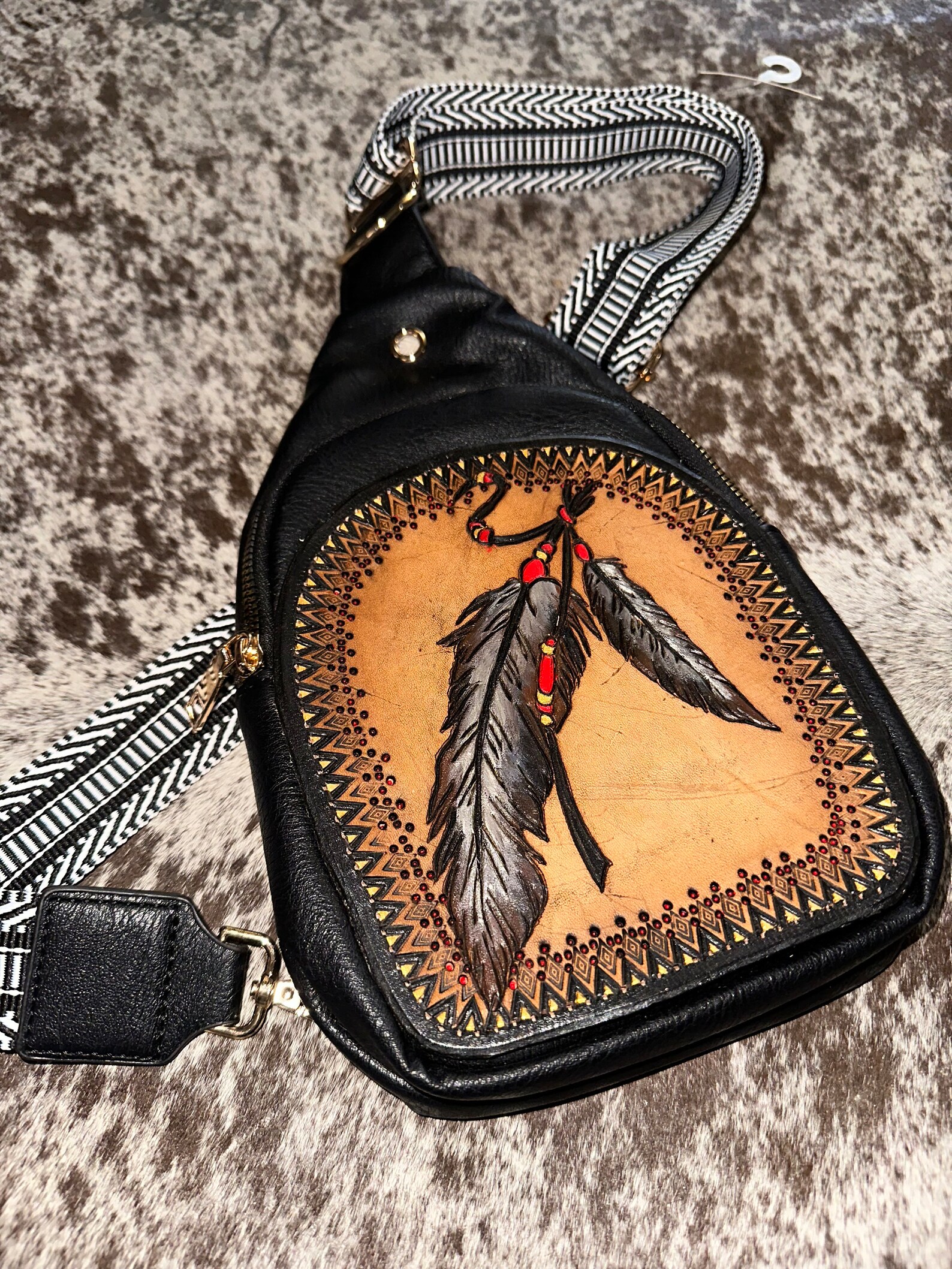 Leather Tooled Sling Bags - Etsy