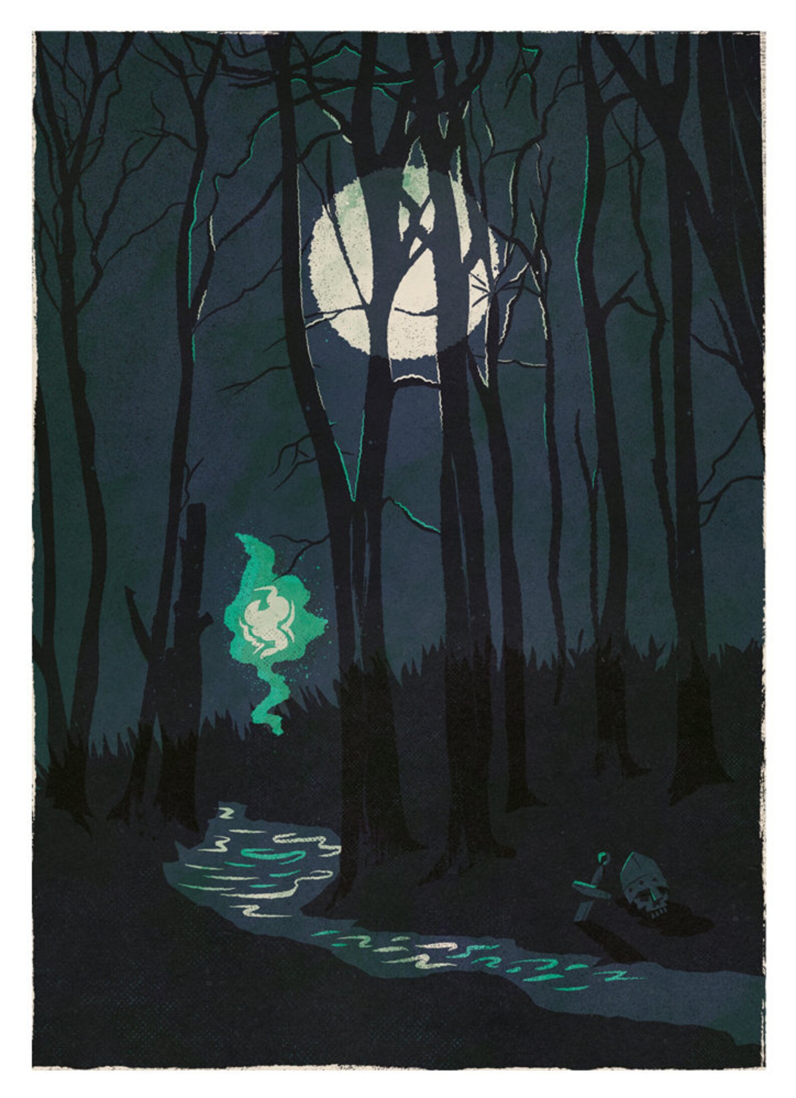 Willo-the-wisp Art Print Woodland Art Print - Etsy