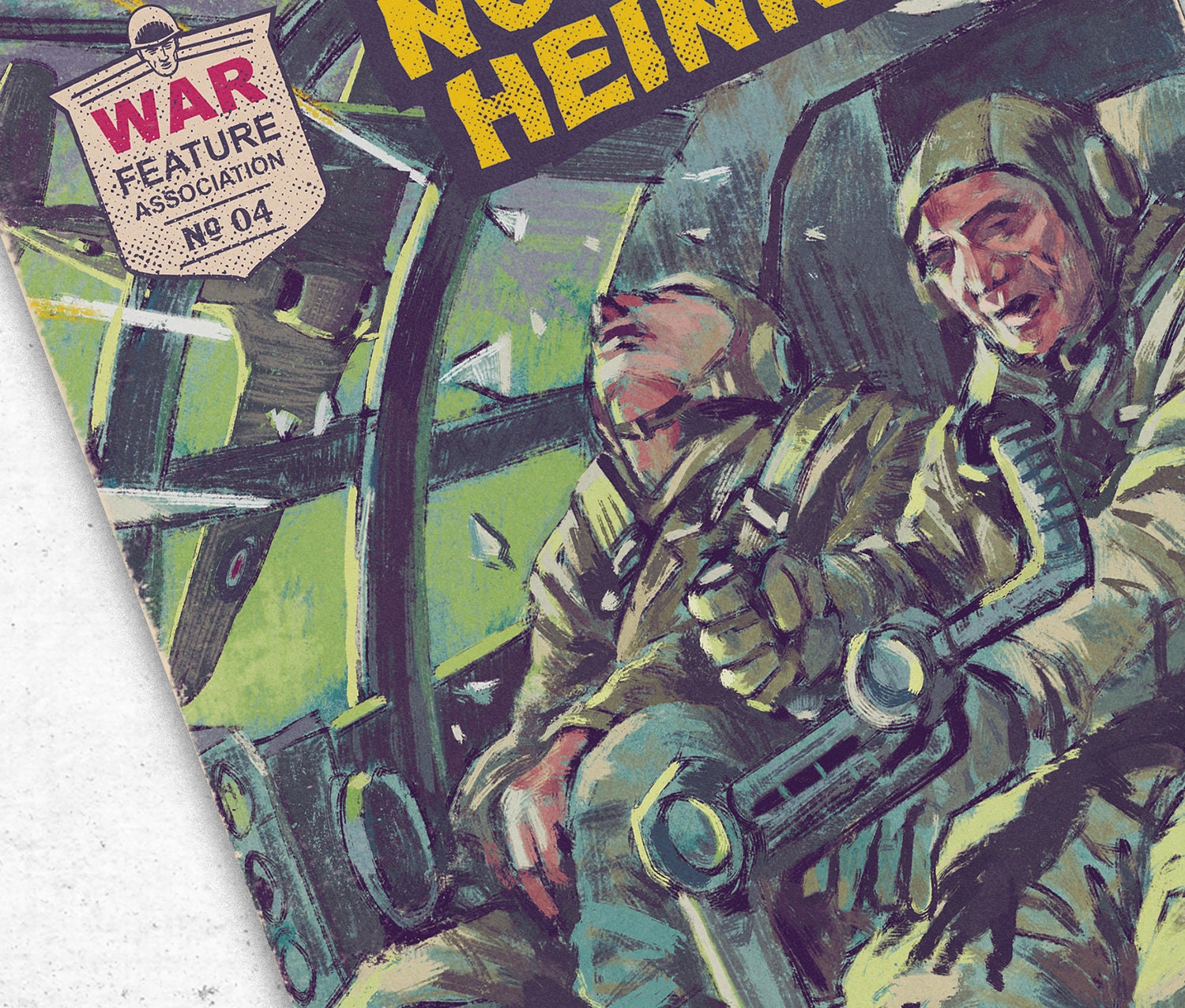 WW2 Retro Comic Art, Original War Art, WW2, War Art, Military Artwork ...