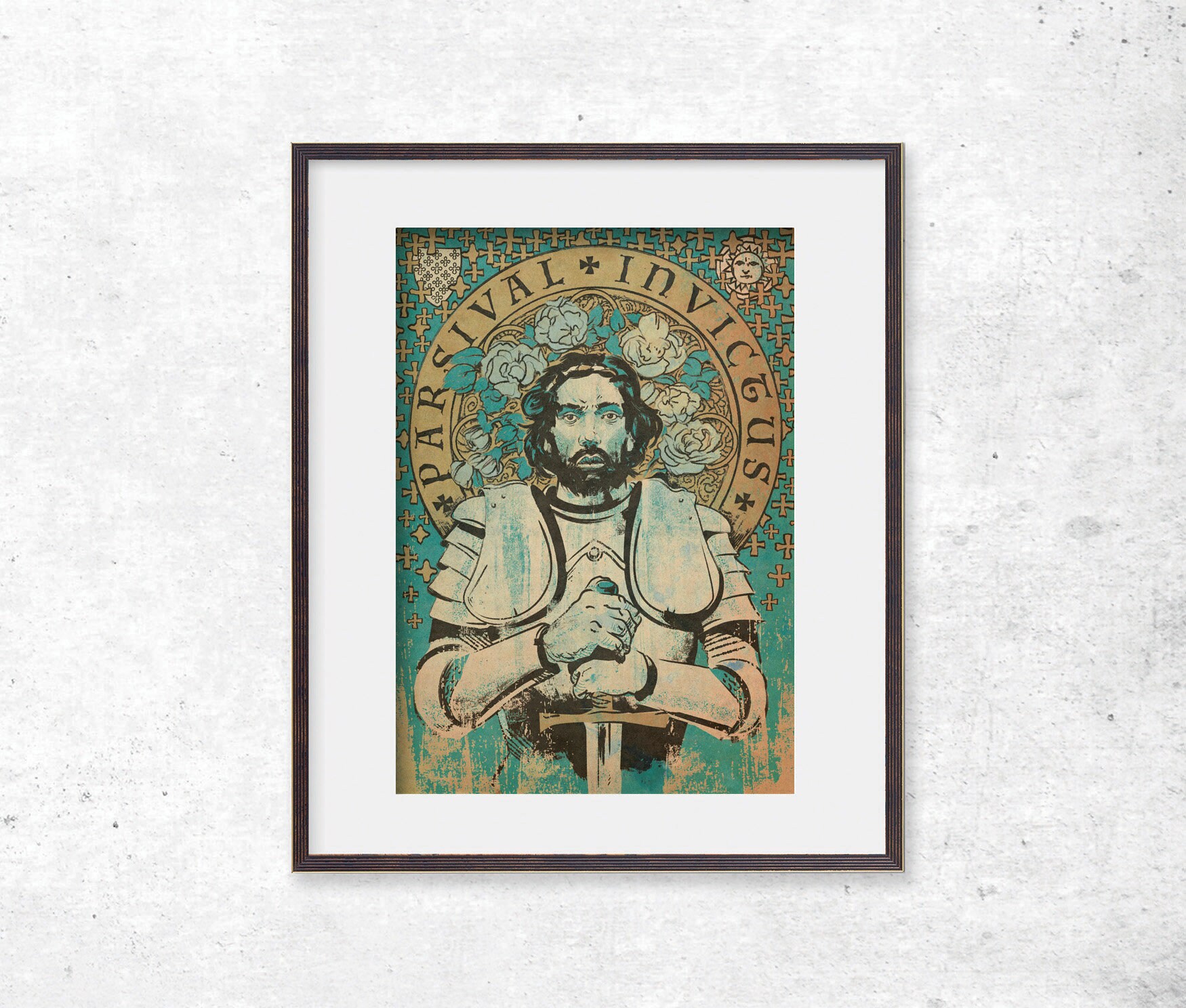 Sir Percival Art Print Knight King Arthur Knight - Etsy