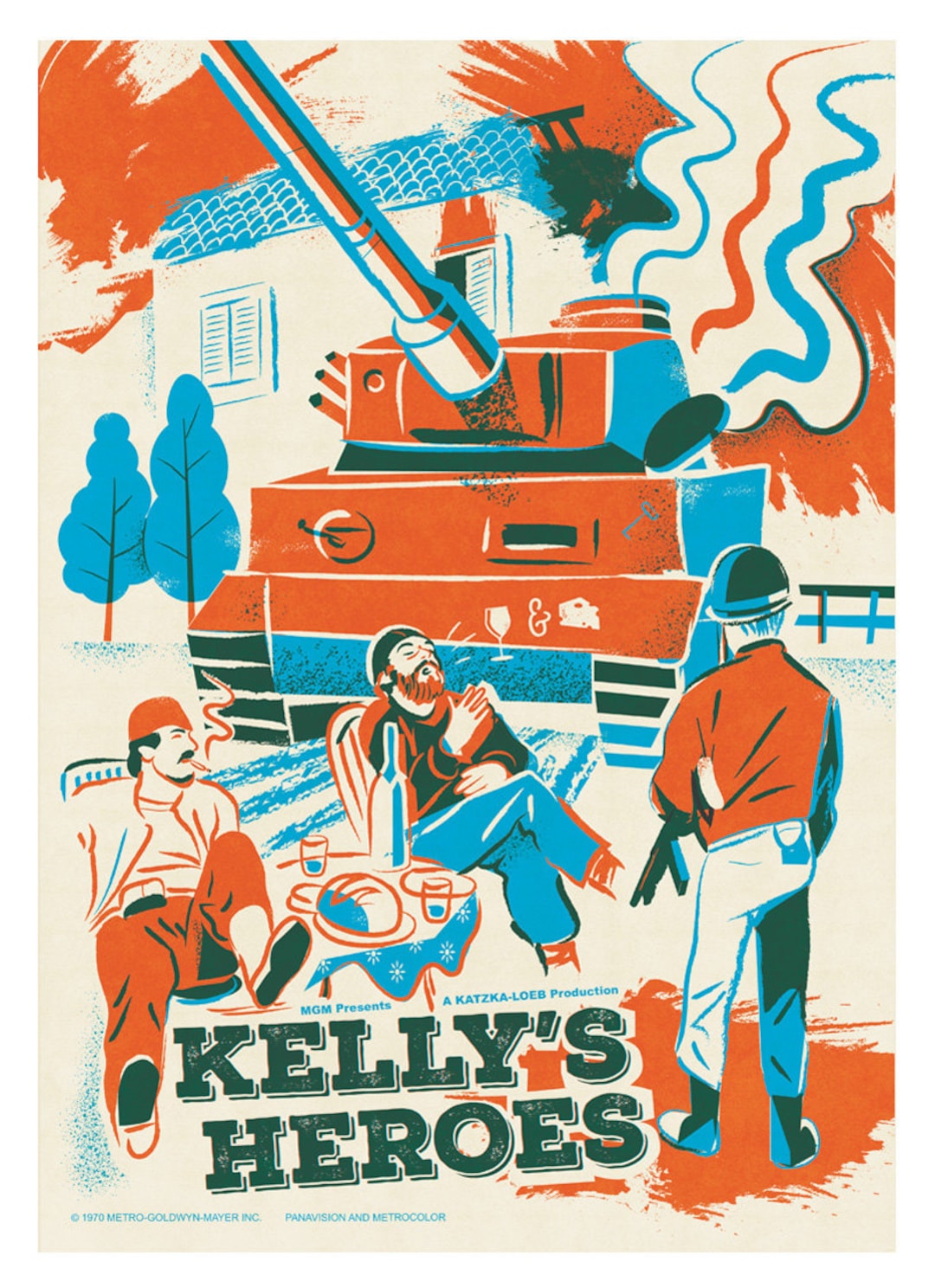 Kelly's Heroes Movie Poster, War Film Print, Clint Eastwood - Etsy UK