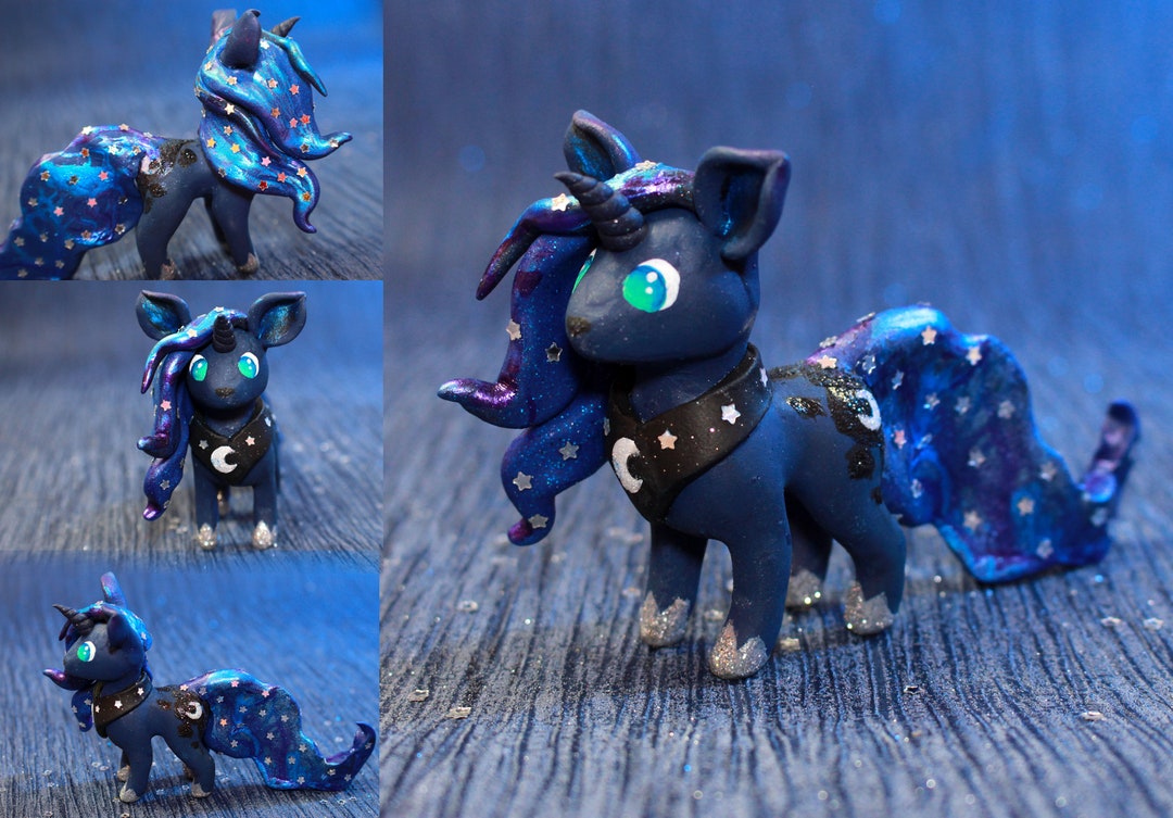 Luna My Little Pony Clay Sculpture | Luna Moon Figurine | Polymer Clay ...