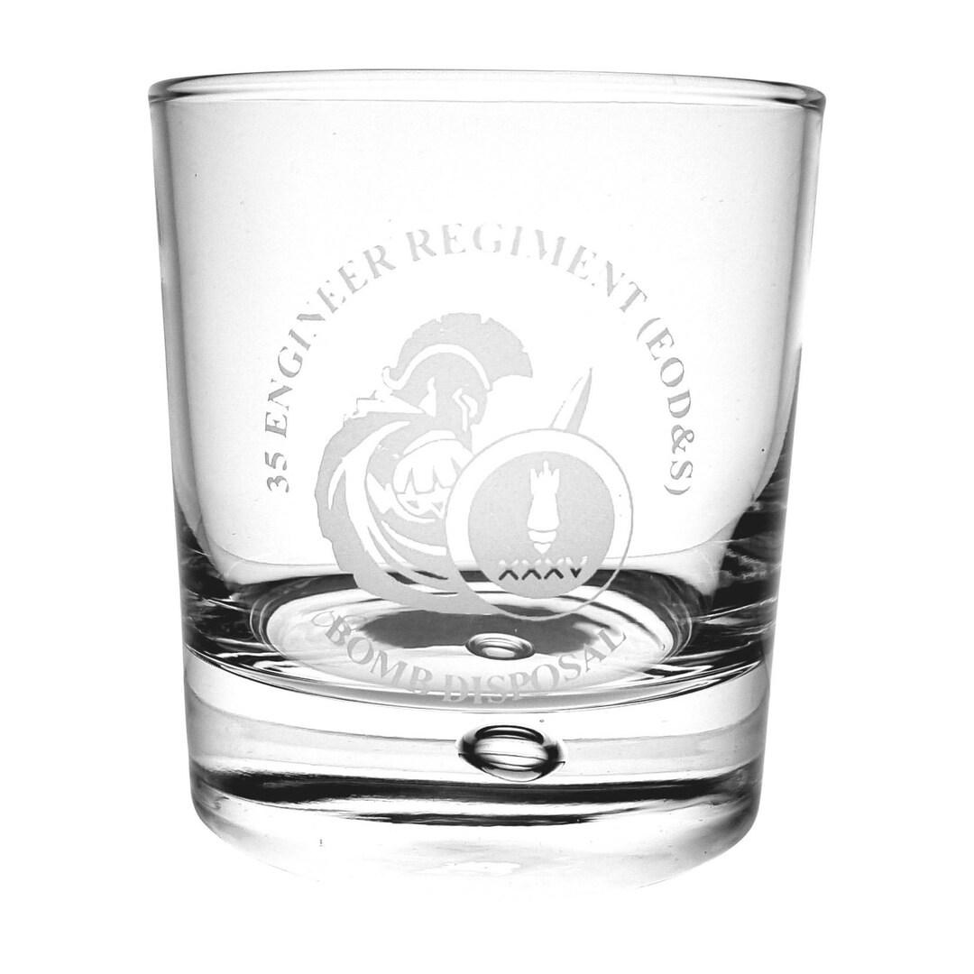 35 Engineer Regiment (EOD&S) Bubble Base Whisky Glass Tumbler - Etsy UK