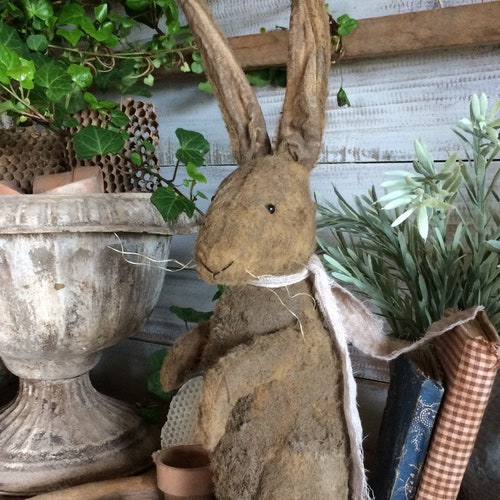 Stand up Rabbit PAPER PATTERN by Dru Ann of Cinnamon Creek - Etsy