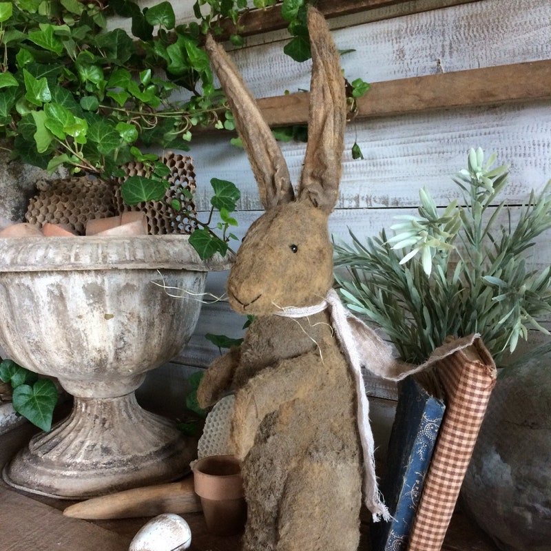 Primitive Rabbit Pattern - Etsy