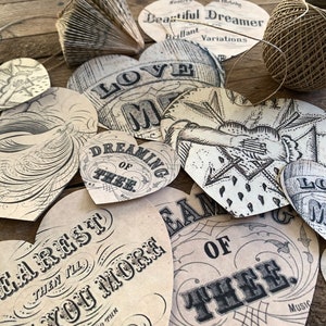 Charming Hearts Printable Set - 2 Pages - Etsy