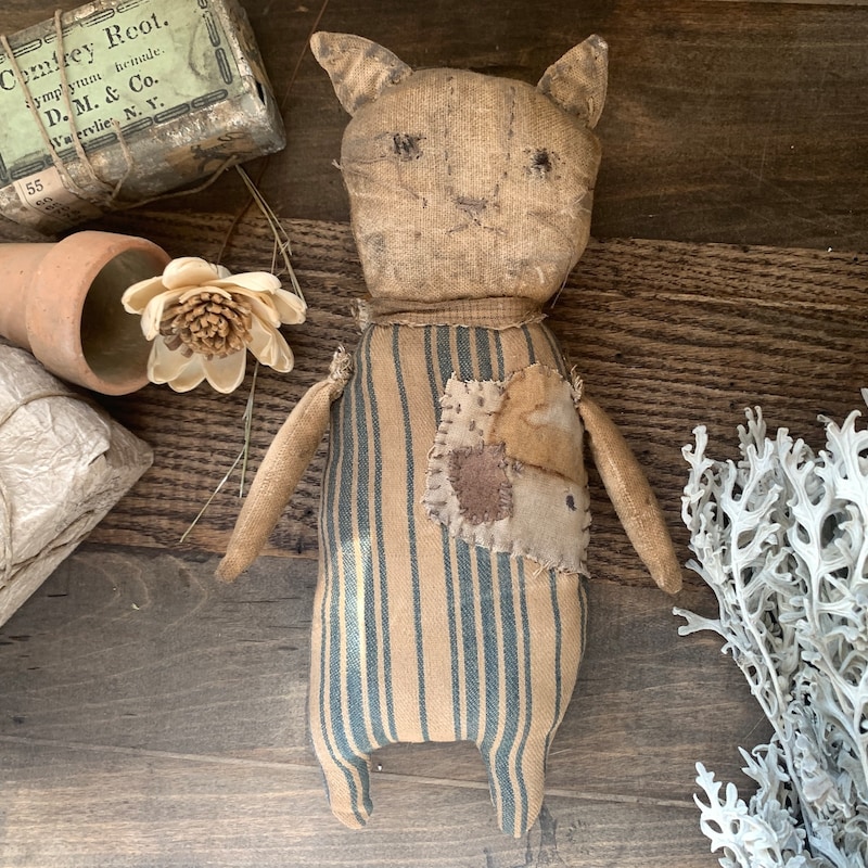 Primitive Cat - Etsy