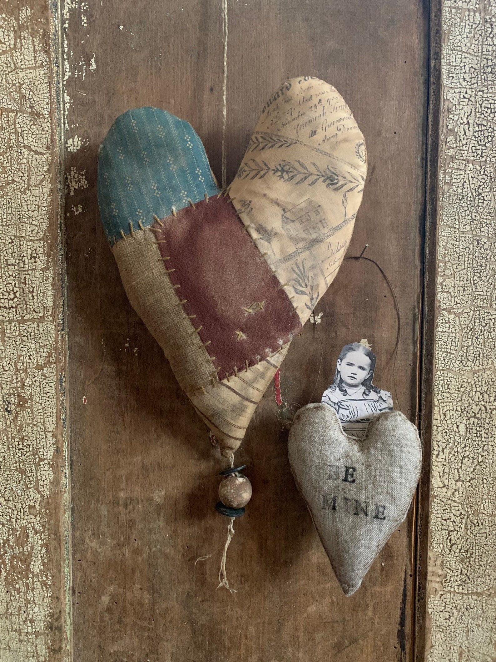 DIGITAL PATTERN Patchwork Heart & Little Sweetheart - Etsy