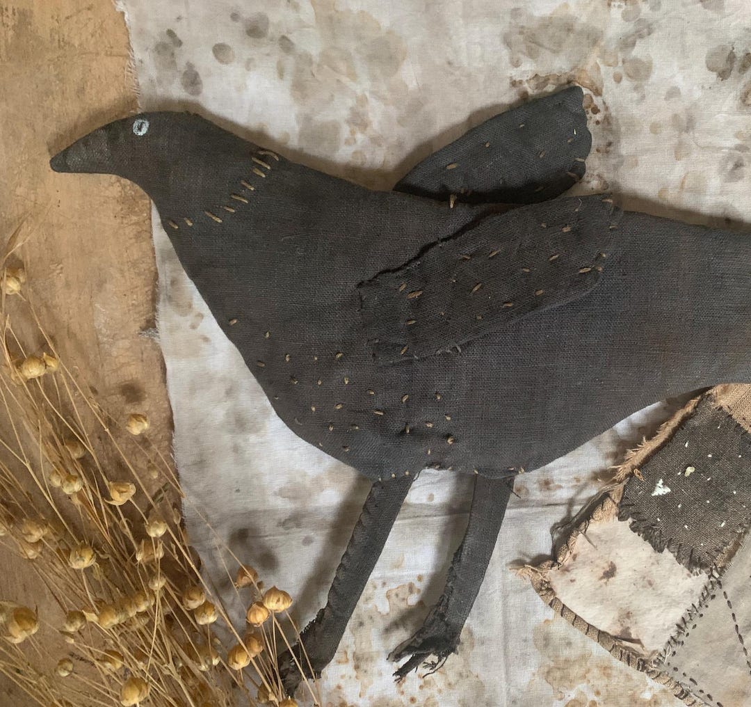 Curious Crow PATTERN - DELIVERED to Mailbox Version - Etsy