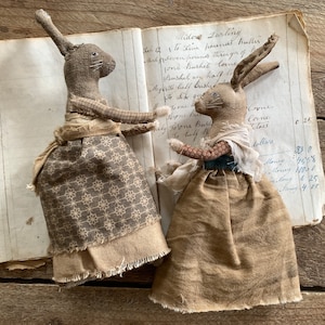 Little Lady Rabbit PATTERN - the PHYSICAL / Delivered to Your Mailbox ...