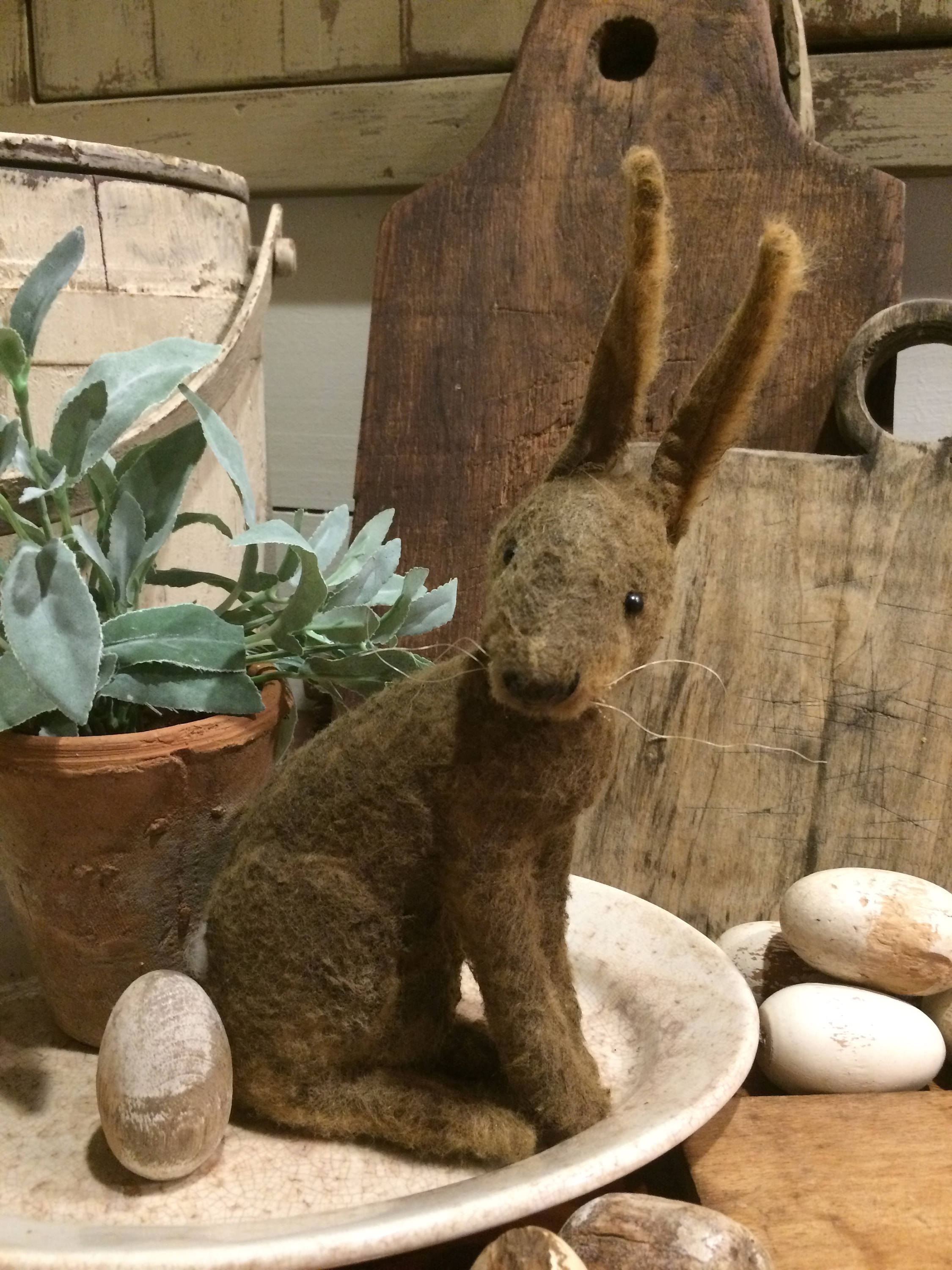 Sitting Rabbit PAPER Pattern by Cinnamon Creek Folk Art | Etsy