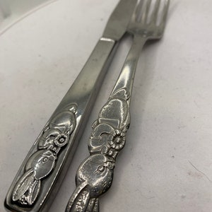 Vintage Oneida Peter Rabbit Childs Fork and Knife SOLD SEPARATELY - Etsy