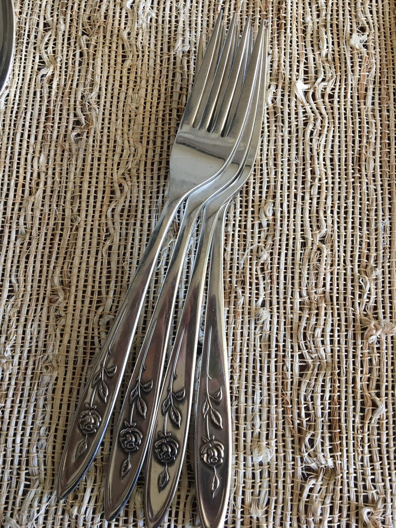 Vintage Oneida my Rose Stainless Steel Flatware - Etsy