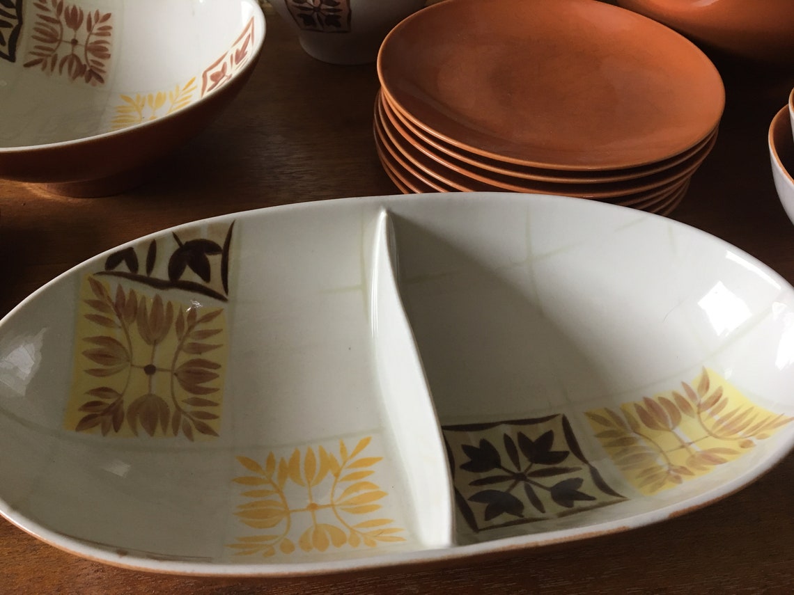 Vintage Red Wing True China Granada Dinnerware Dishes Serving - Etsy