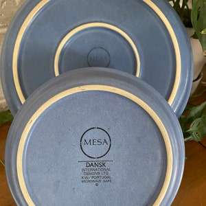 Dansk Mesa Blue Stoneware Pottery Plates SOLD SEPARATELY - Etsy