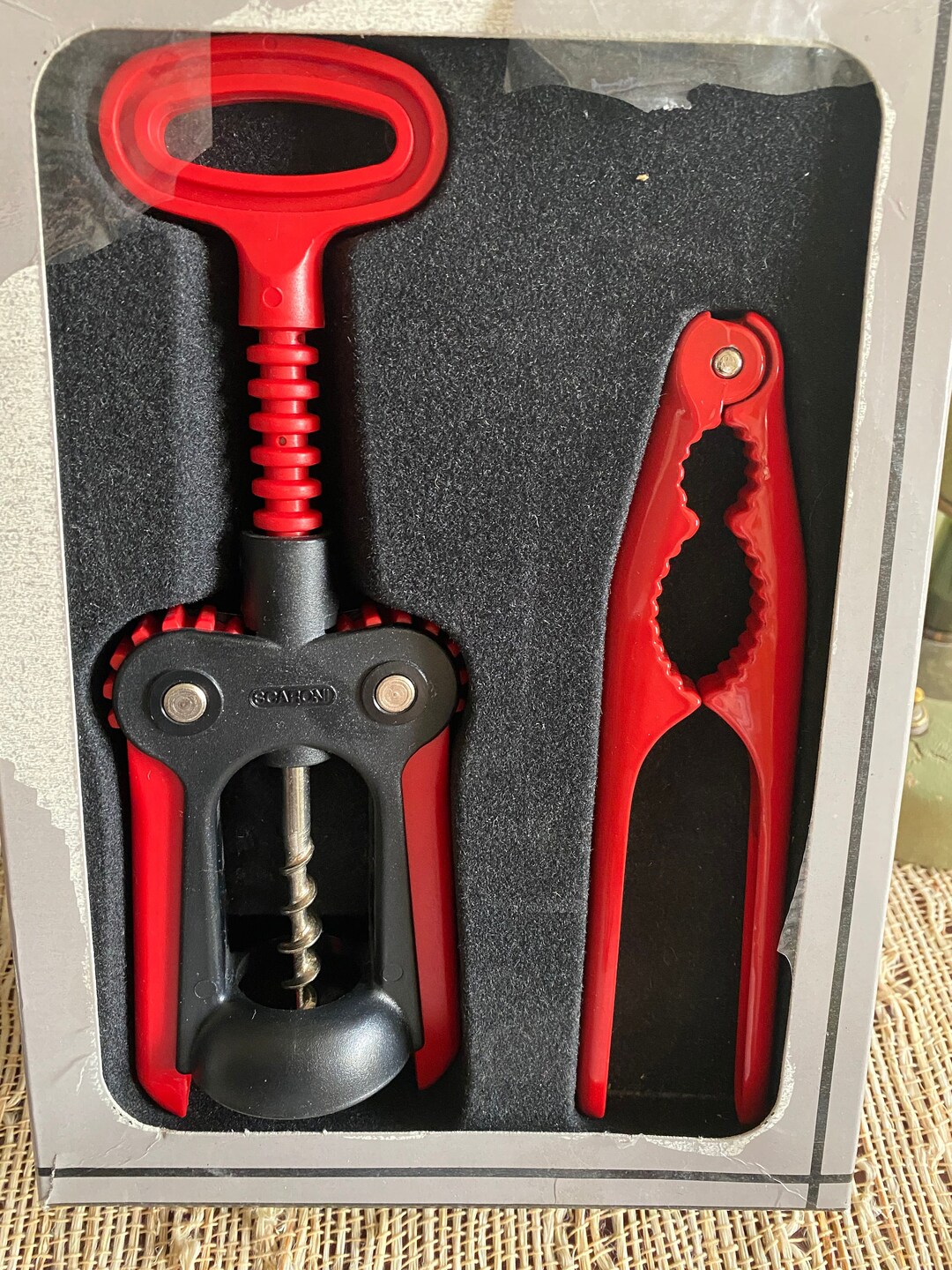 1970s Red Scaroni Italian Bar Accessory Gift Set - Etsy