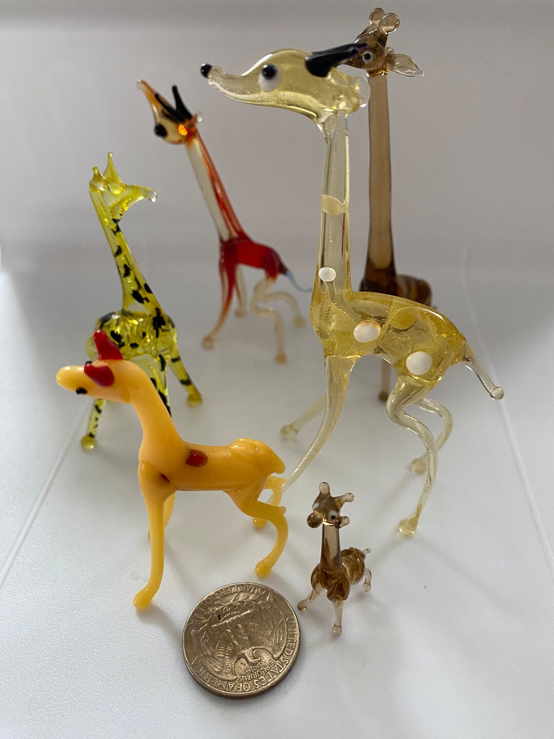 Vintage Mid Century Giraffe Figurine Murano Blown Art Glass - Etsy