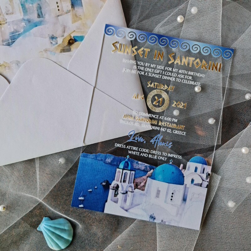 Greek Wedding Invitation - Etsy