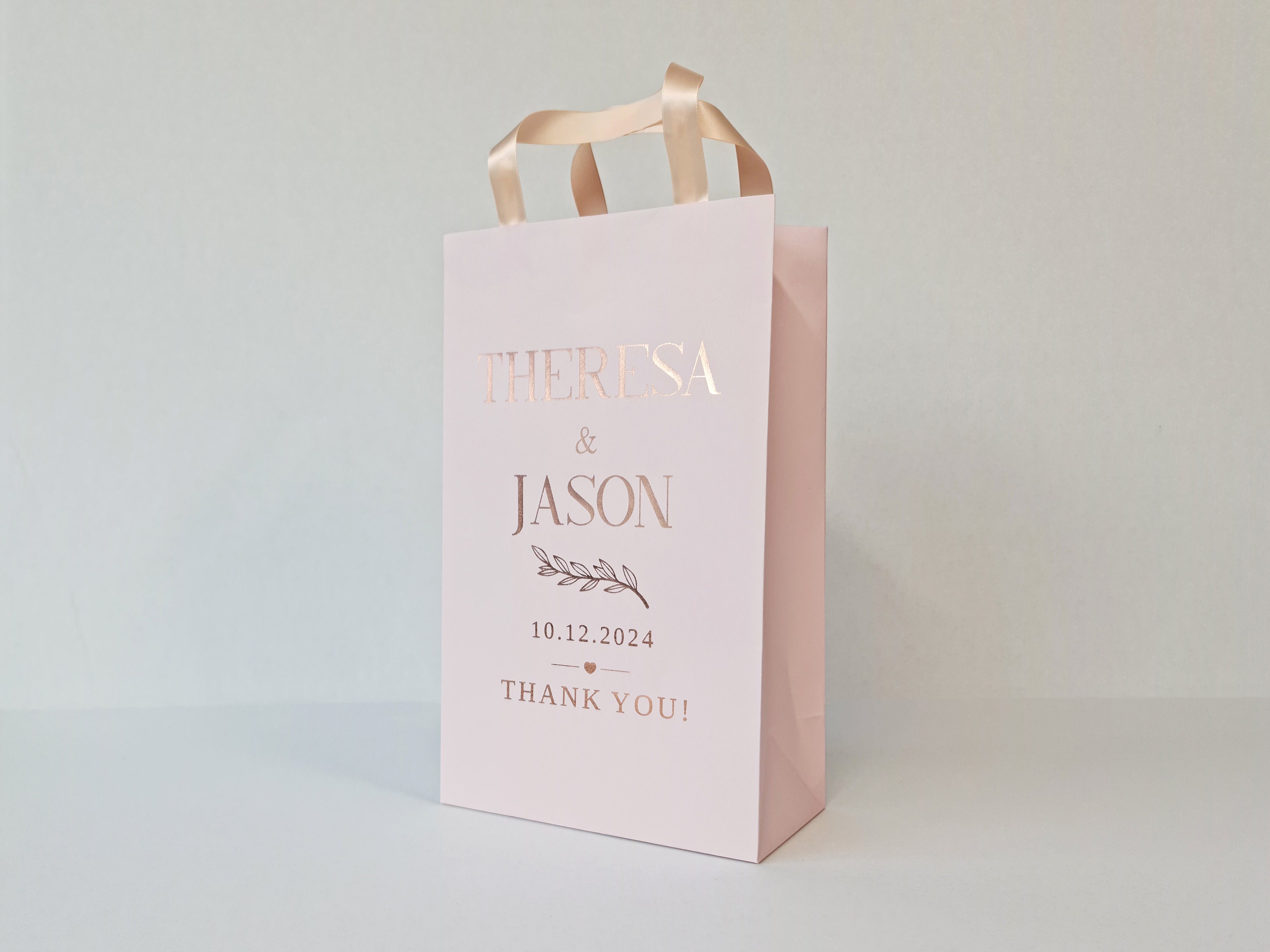 Wedding Welcome Bags in Beige or Pink Color With Fully Design ...