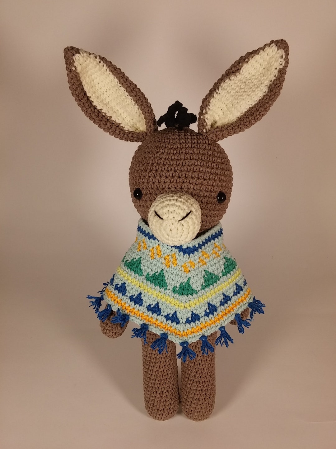 Donkey Lovely Amigurumi Toy Birthday Gift Nursery Decor Amigurumi ...