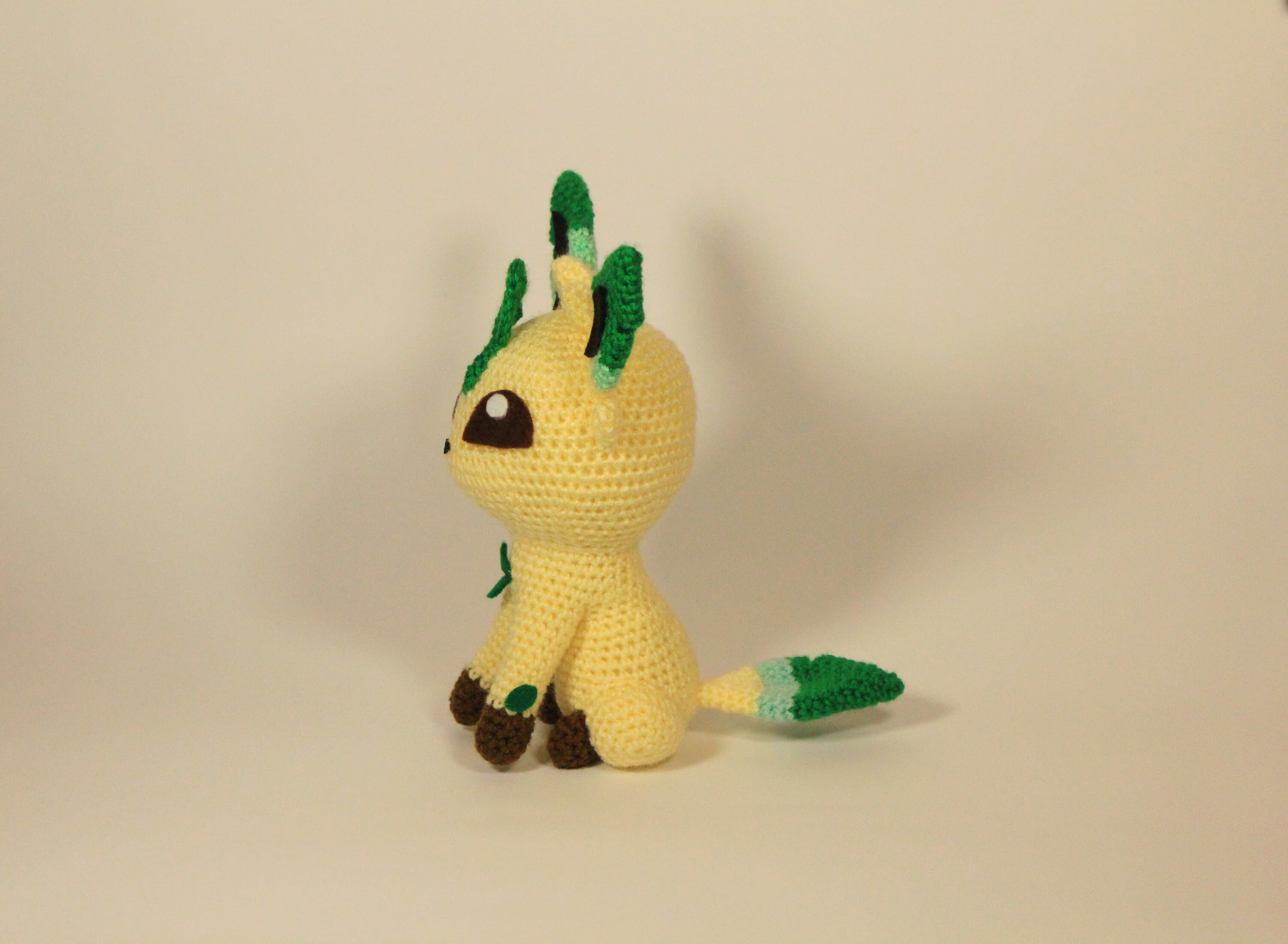 Leafeon Pokémon Japanese Handmade Toy - Etsy