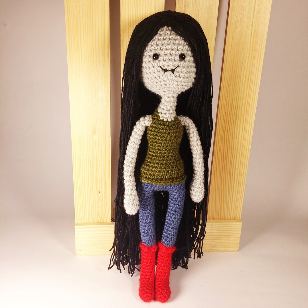 Marceline the Vampire Queen Doll Amigurumi Toy Adventure Time Handmade ...