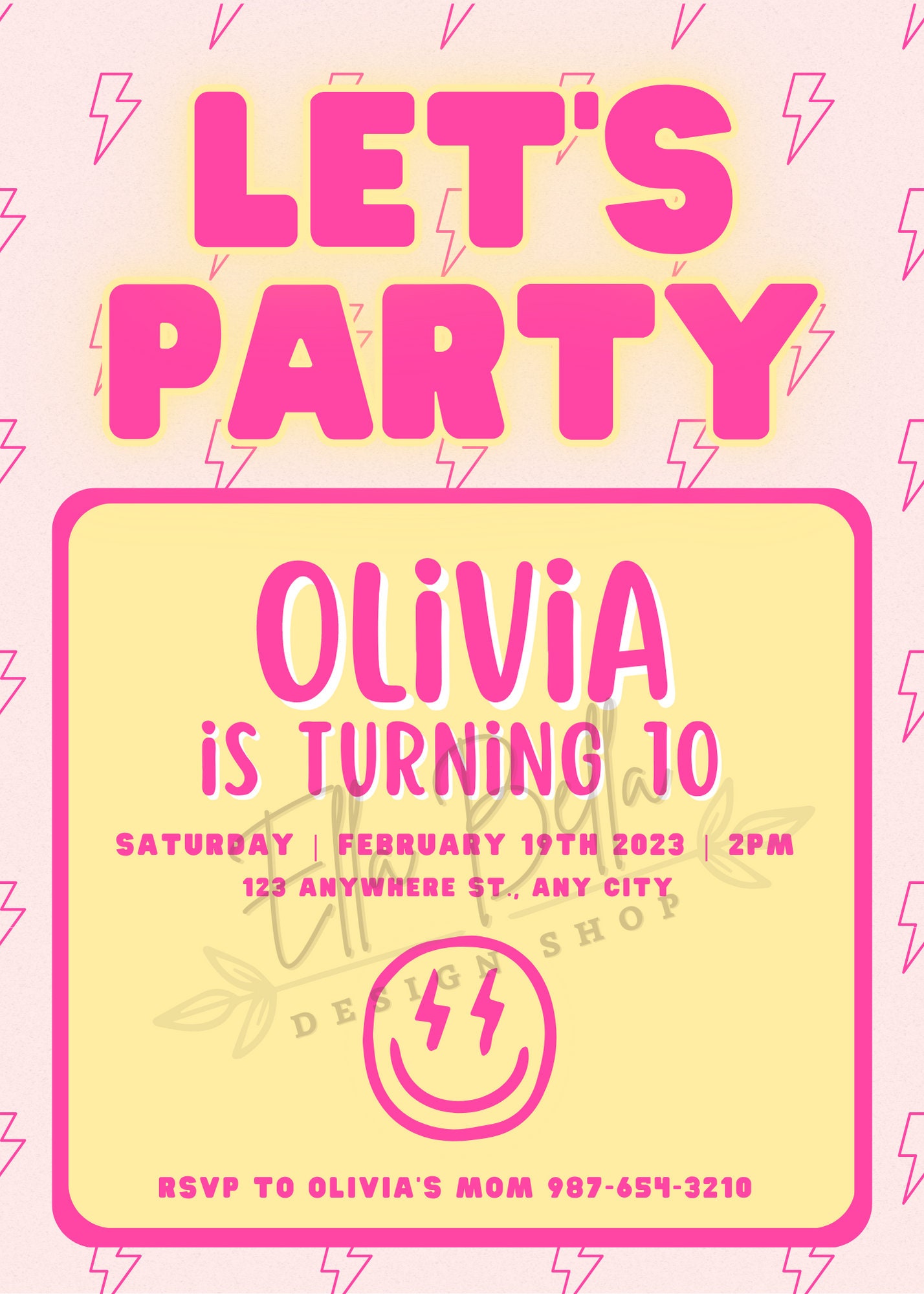 Printable Custom Preppy Party Invitation - Etsy