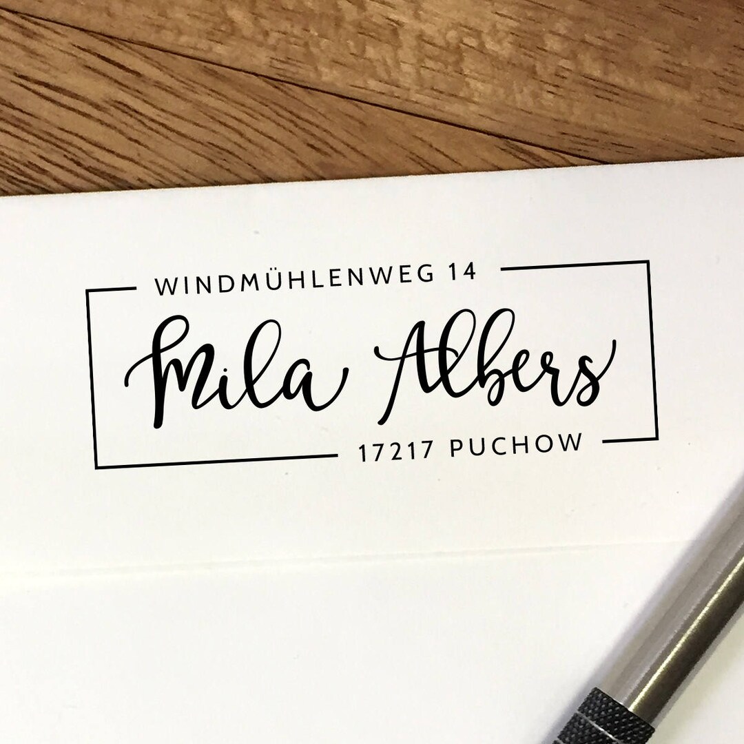 Custom Return Address Stamp: Self Inking Stamp or Rubber Stamp With ...