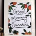 Good Morning Sunshine Wall Poster Botanical Bedroom - Etsy