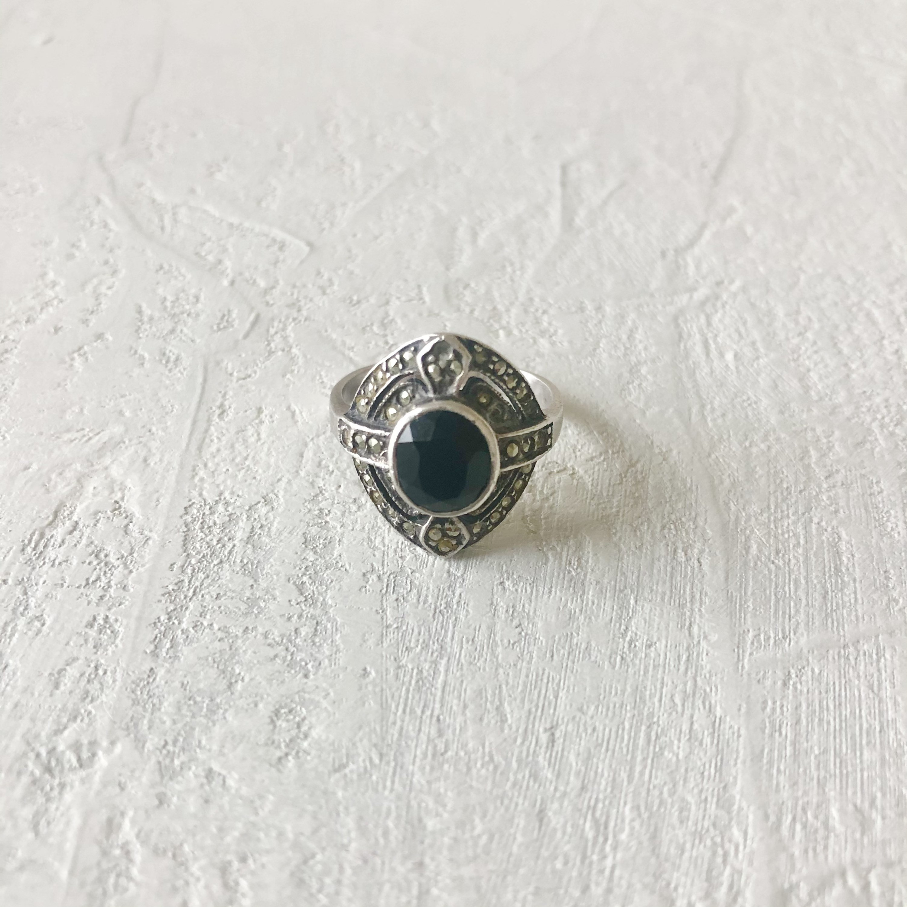 Vintage 925 Silver Ring Italian Silver Ring With - Etsy