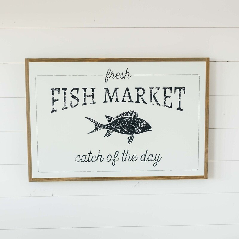 Fresh Fish Sign - Etsy
