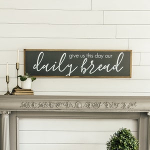 Give Us This Day Wooden Wall Art Sign - Etsy