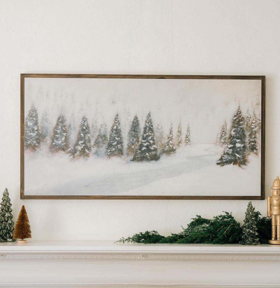 Winter Snow Wooden Wall Art Sign - Etsy