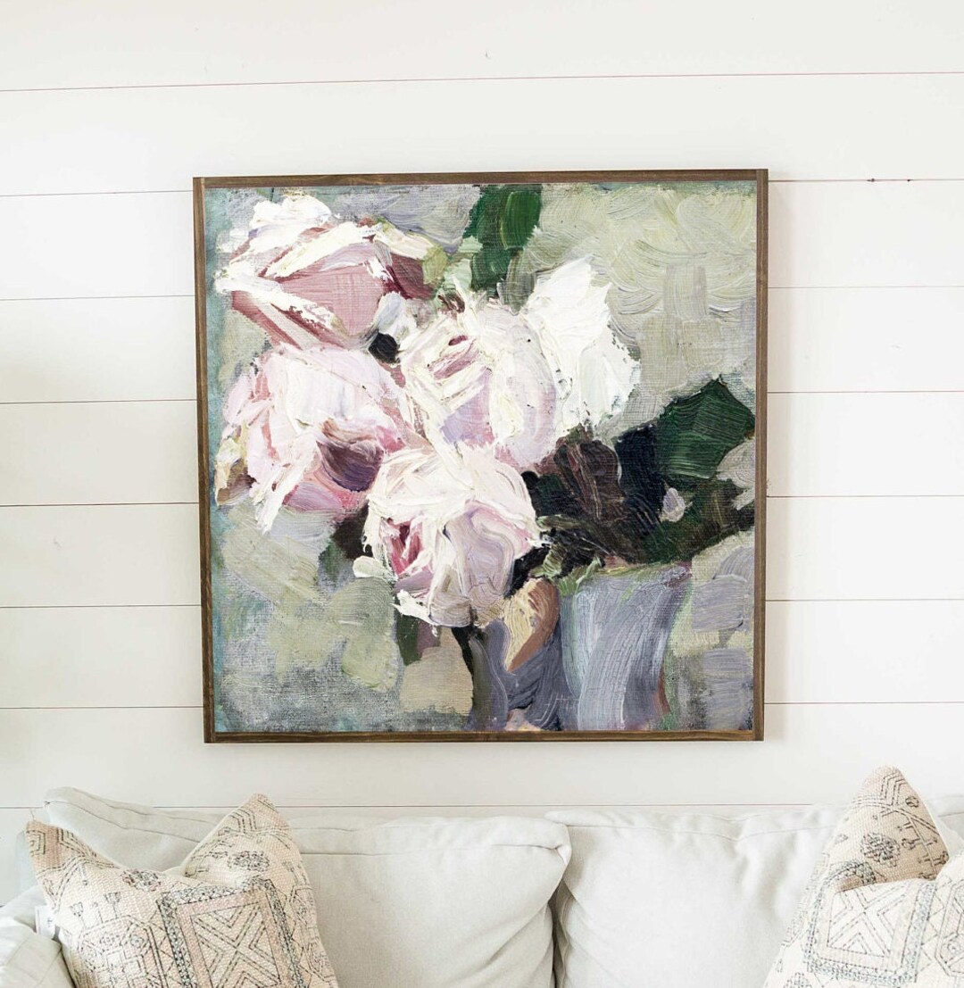 Vintage Rose Study Wooden Wall Art Sign - Etsy