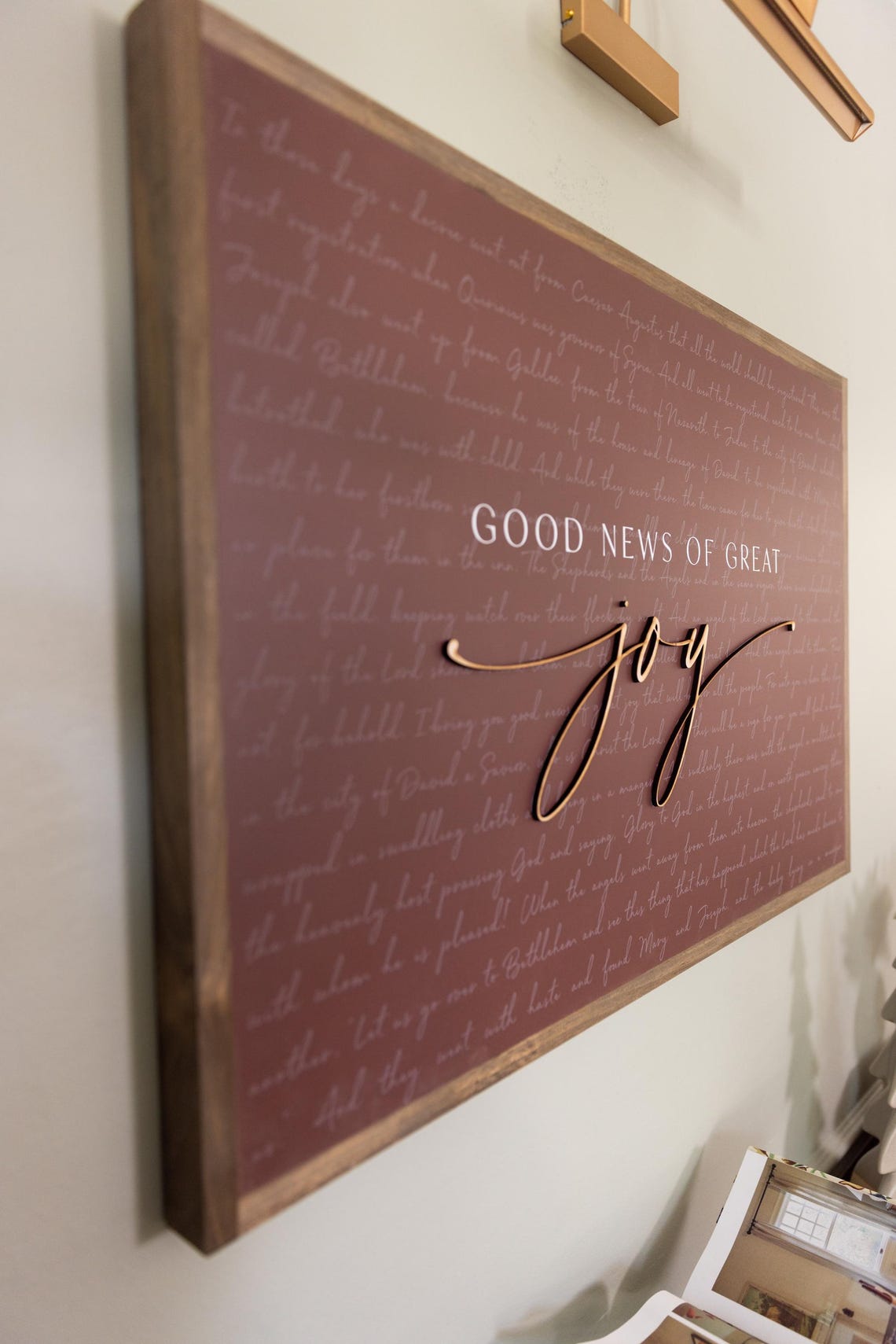 The Story of Christmas | Wooden Wall Art Sign - Etsy