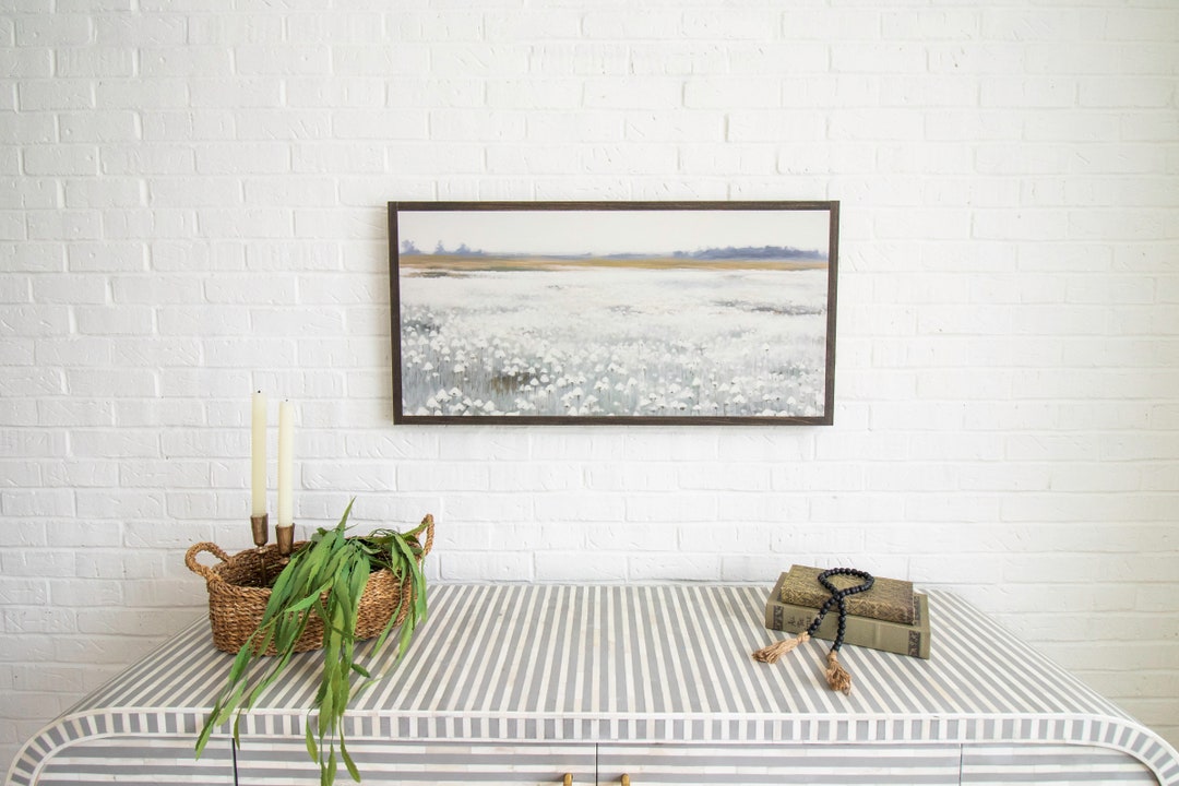 Cotton Fields | Vintage Art | Wooden Wall Art Sign - Etsy