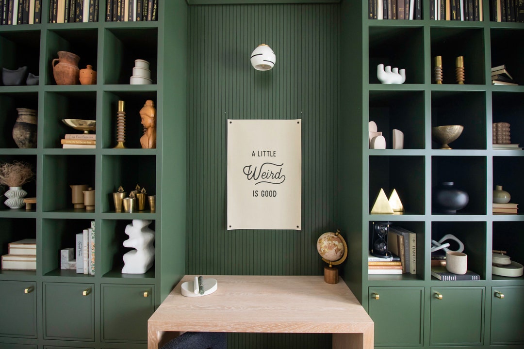 A Little Weird | Canvas Banner - Etsy
