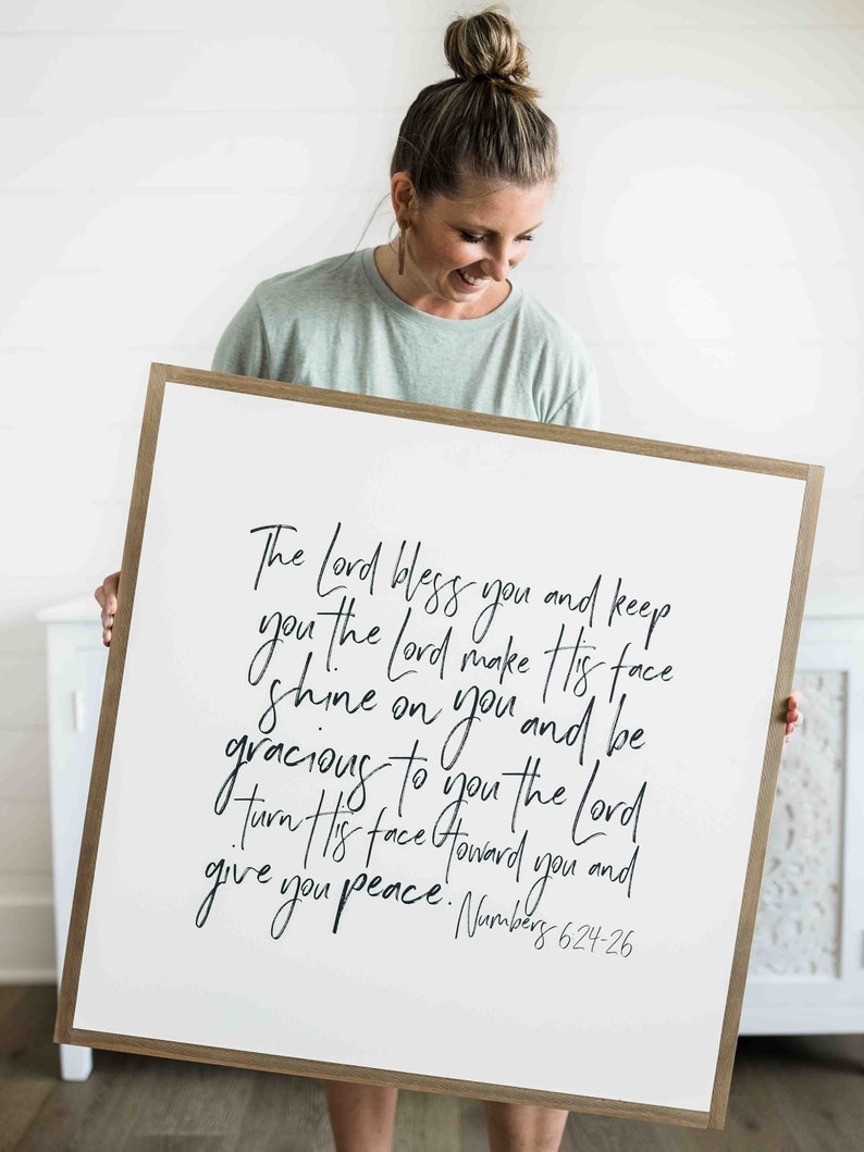 The Lord Bless You Wood Sign - Etsy