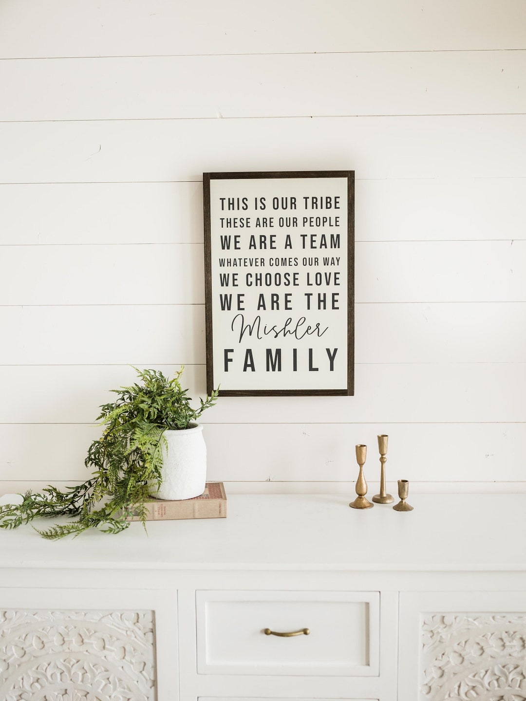 Family Declarations | Customizable Wooden Wall Art Sign - Etsy