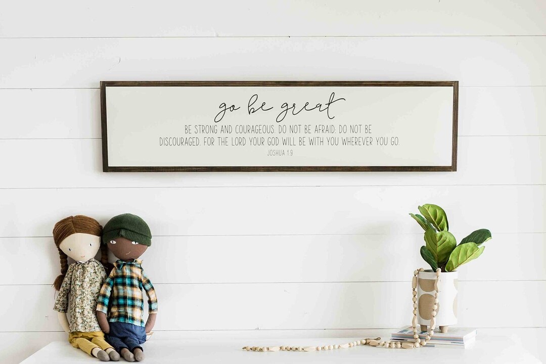Go Be Great Wooden Wall Art Sign - Etsy