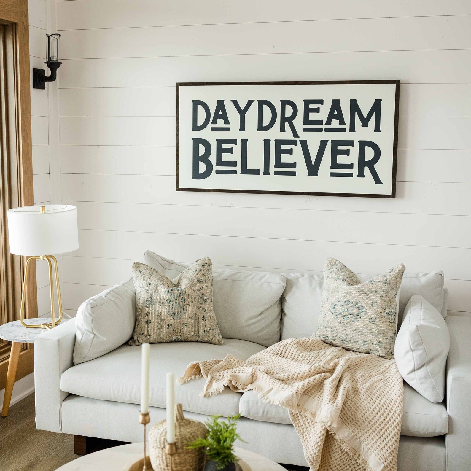 Daydream Believer Wooden Wall Art Sign - Etsy