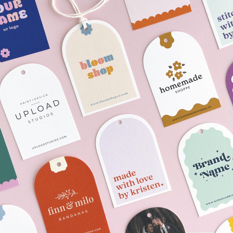 Personalized Arch Hang Tags - Custom Product Tags for Small Business - Etsy