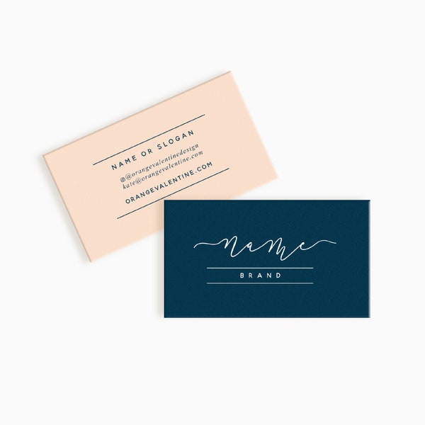 Calligraphy Business Card - Etsy