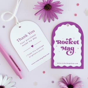 Personalized Arch Hang Tags - Custom Product Tags for Small Business - Etsy