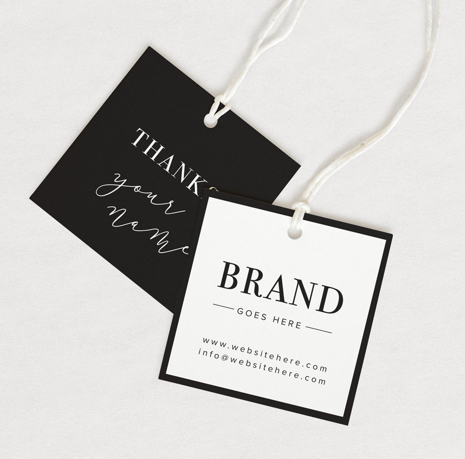 Thank You Tag Product Thank You Custom Hang Tag Custom | Etsy